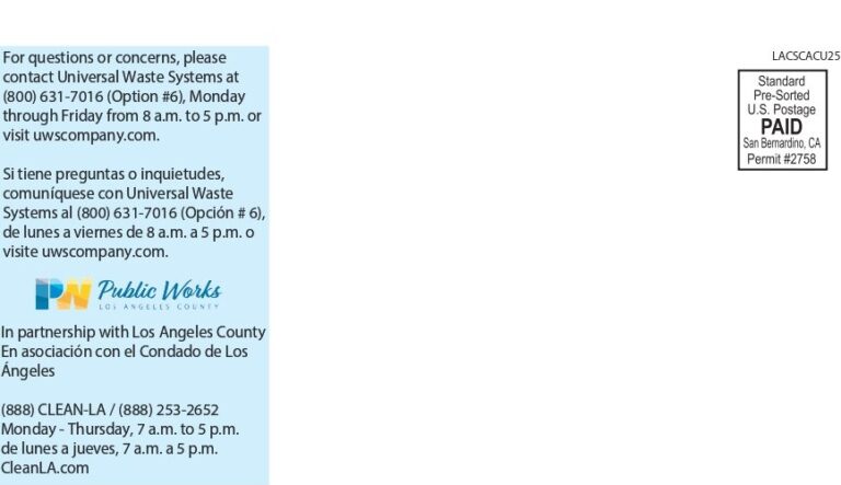 Altadena Trash Service | UWS Waste Pickup & Bulky Item Scheduling